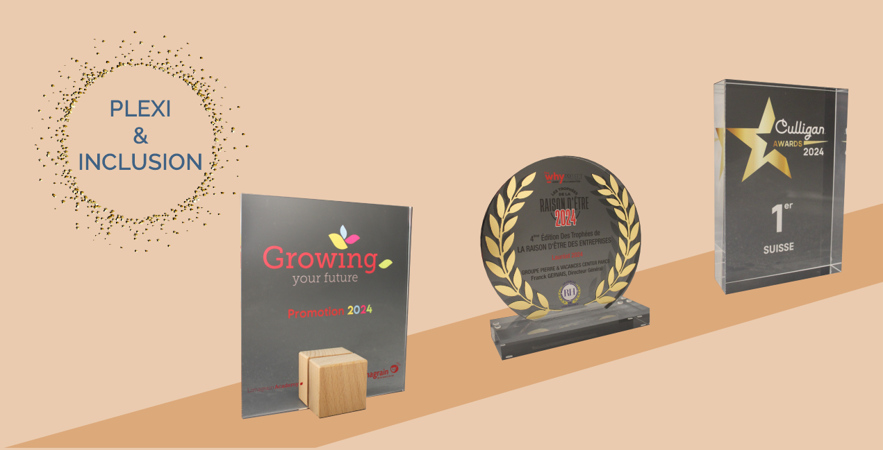 Trophée personnalisé pour pros, entreprises et sociétés en 24H
