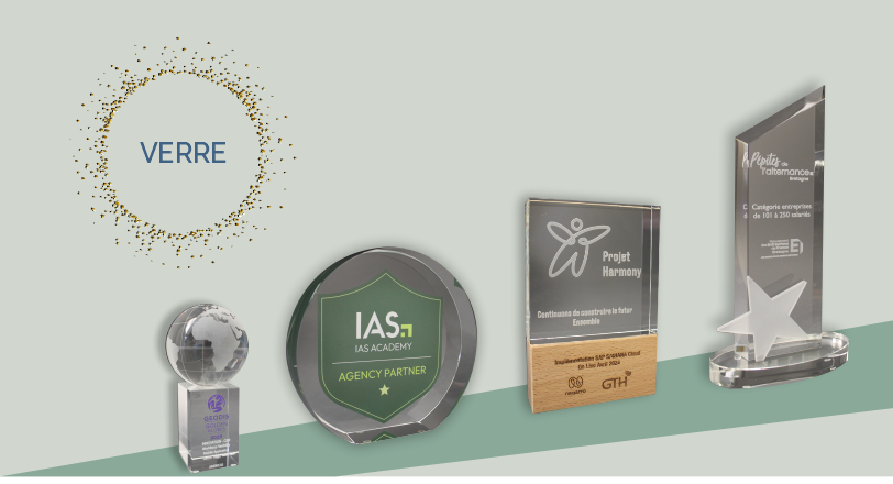 Trophée personnalisé pour pros, entreprises et sociétés en 24H